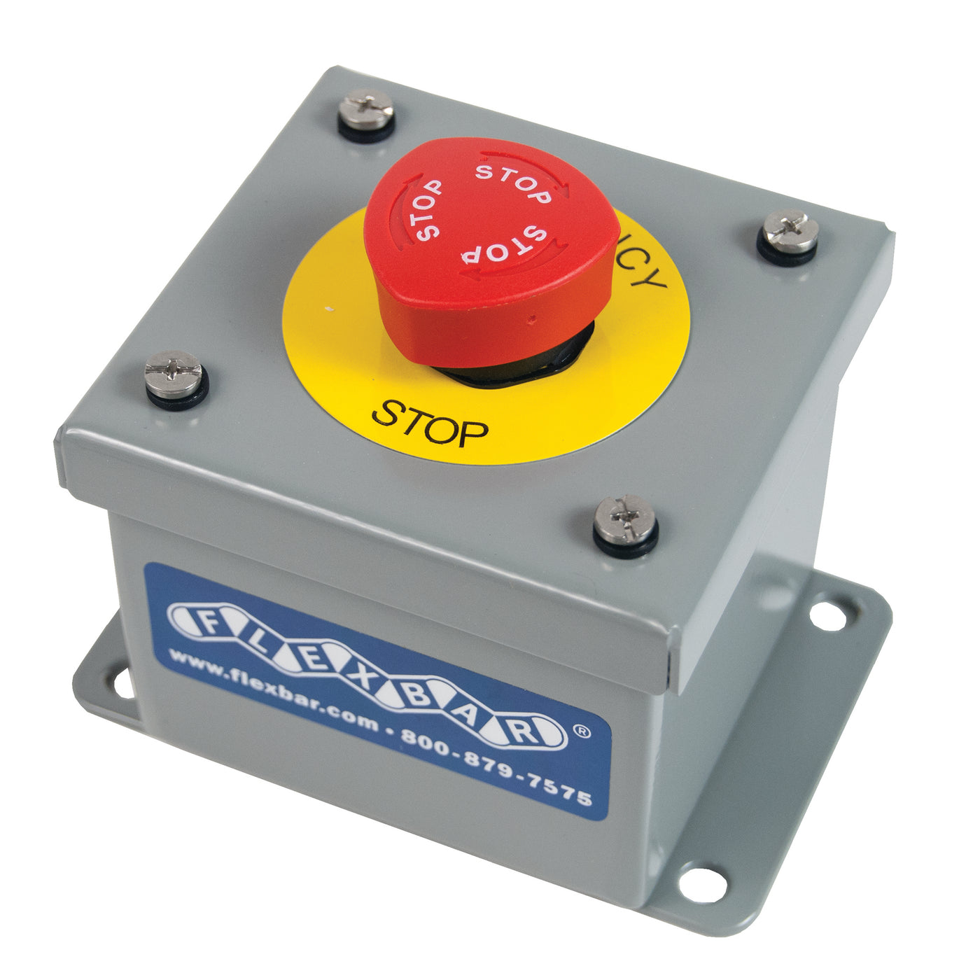 Emergency Stop Button (Plastic or Metal Enclosure) — Flexbar Machine ...