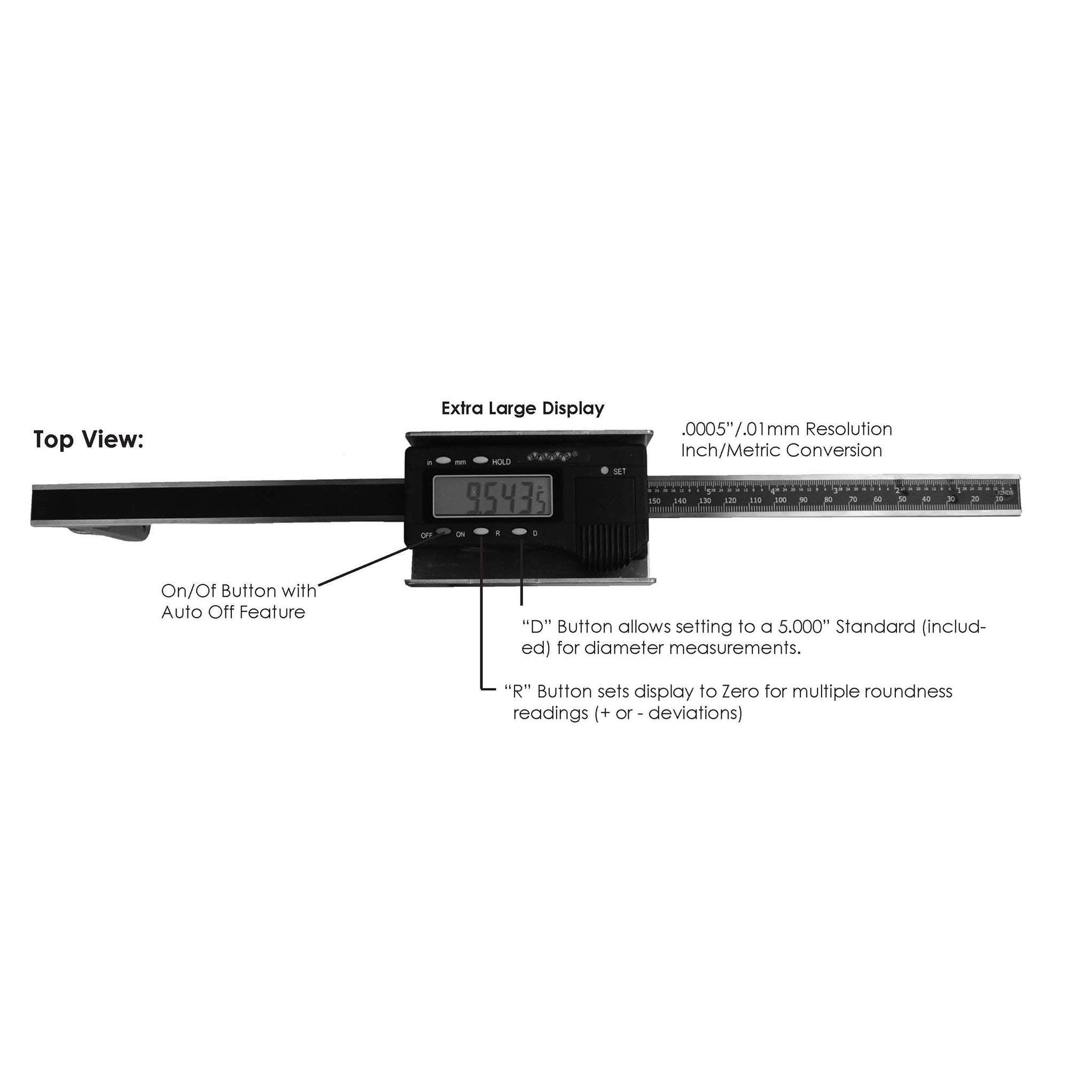 Flexbar Large I.D. Measurement Caliper — Flexbar Machine Corporation